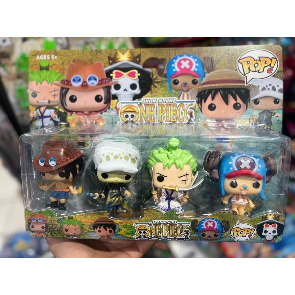 KIT FUNK POP ONE PIECE ANIME COM 4 BONECOS - ENVIO IMEDIATO | Shopee Brasil