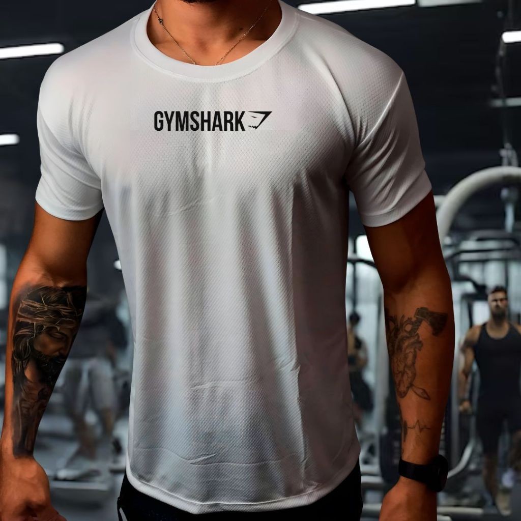 Camisa Dry Fit Masculina - Modelo GYMSHARK 02 , Academia, Corrida ...