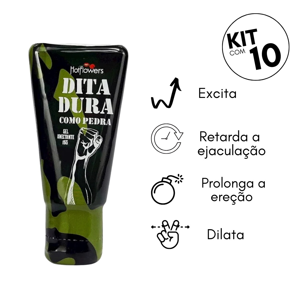 KIT 10 UNIDADES DITA DURA PROVOCADOR MASCULINO 15G LINHA BRASILEIRINHOS HOT FLOWERS | Shopee Brasil