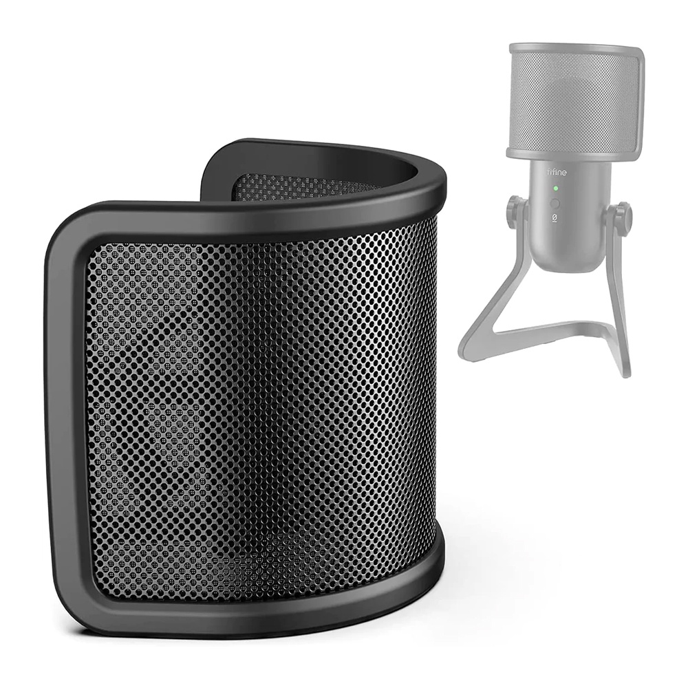 Filtro Pop Fifine U1 para Microfone Estúdio Gravação Preto - Escorrega ...