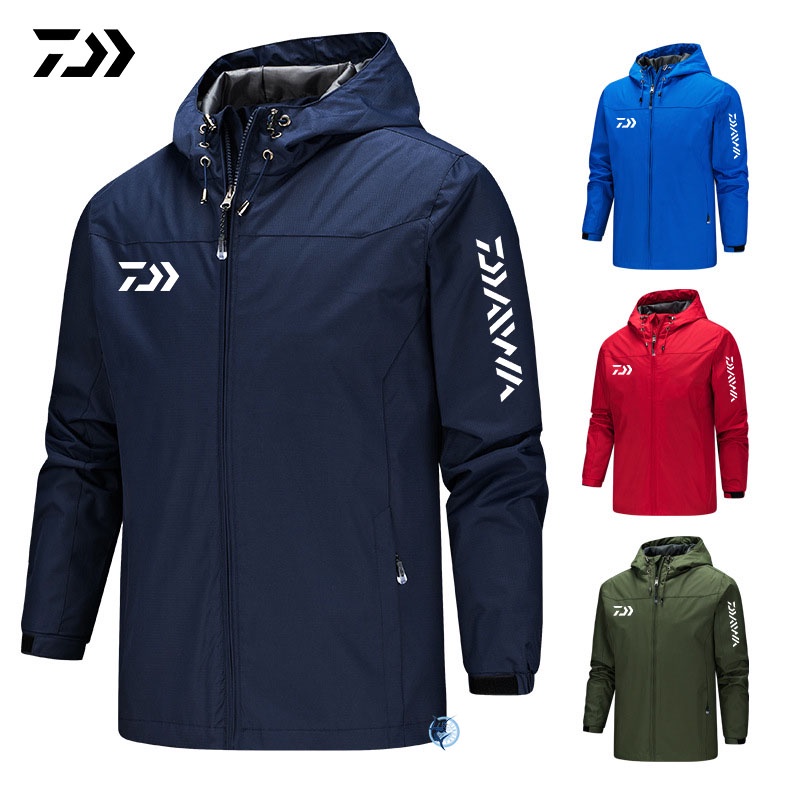 Nova Daiwa Fishing Jacket Spring Autumn Thin Hooded Solid Nova Daiwa Fishing Jacket Spring Autumn Thin Hooded Solid