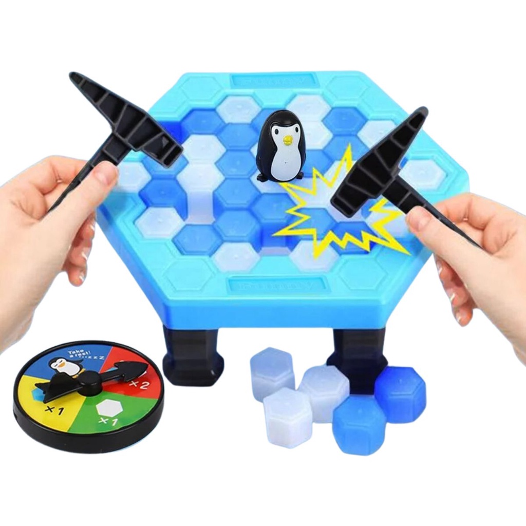 Jogo De Mesa Quebra Gelo Pinguim Brinquedo Game Interativo Original ...