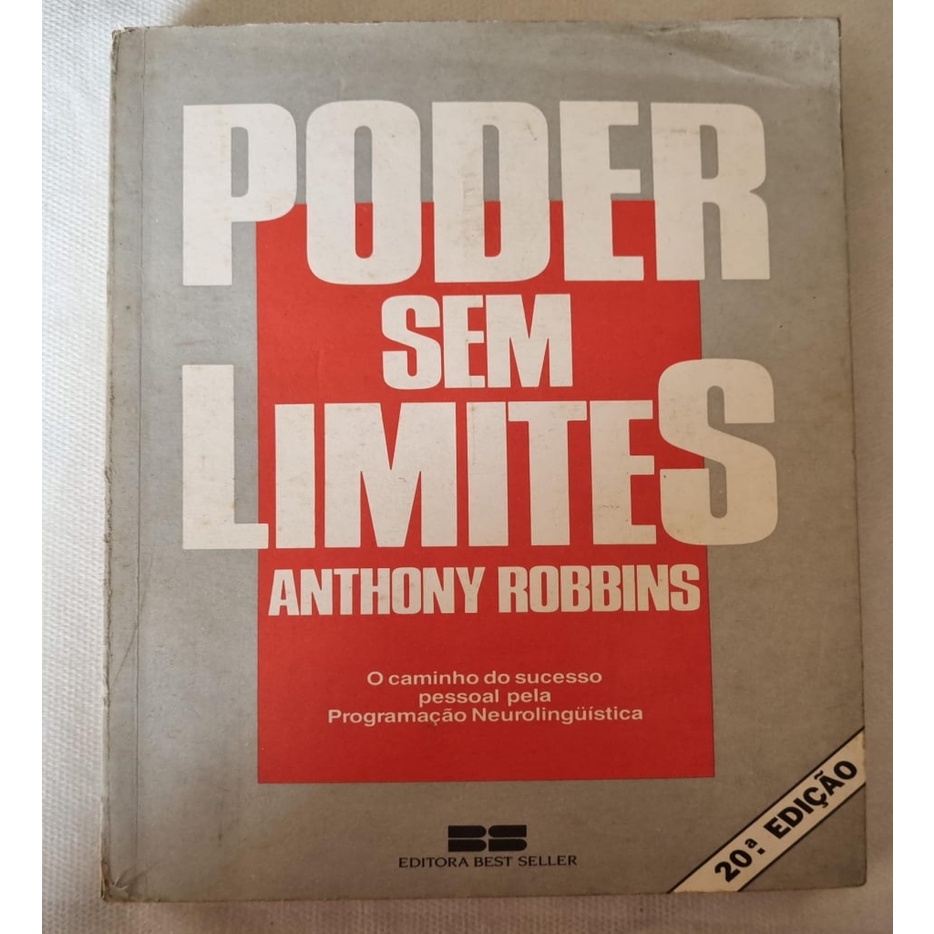 Poder sem limites autor Anthony Robbins | Shopee Brasil