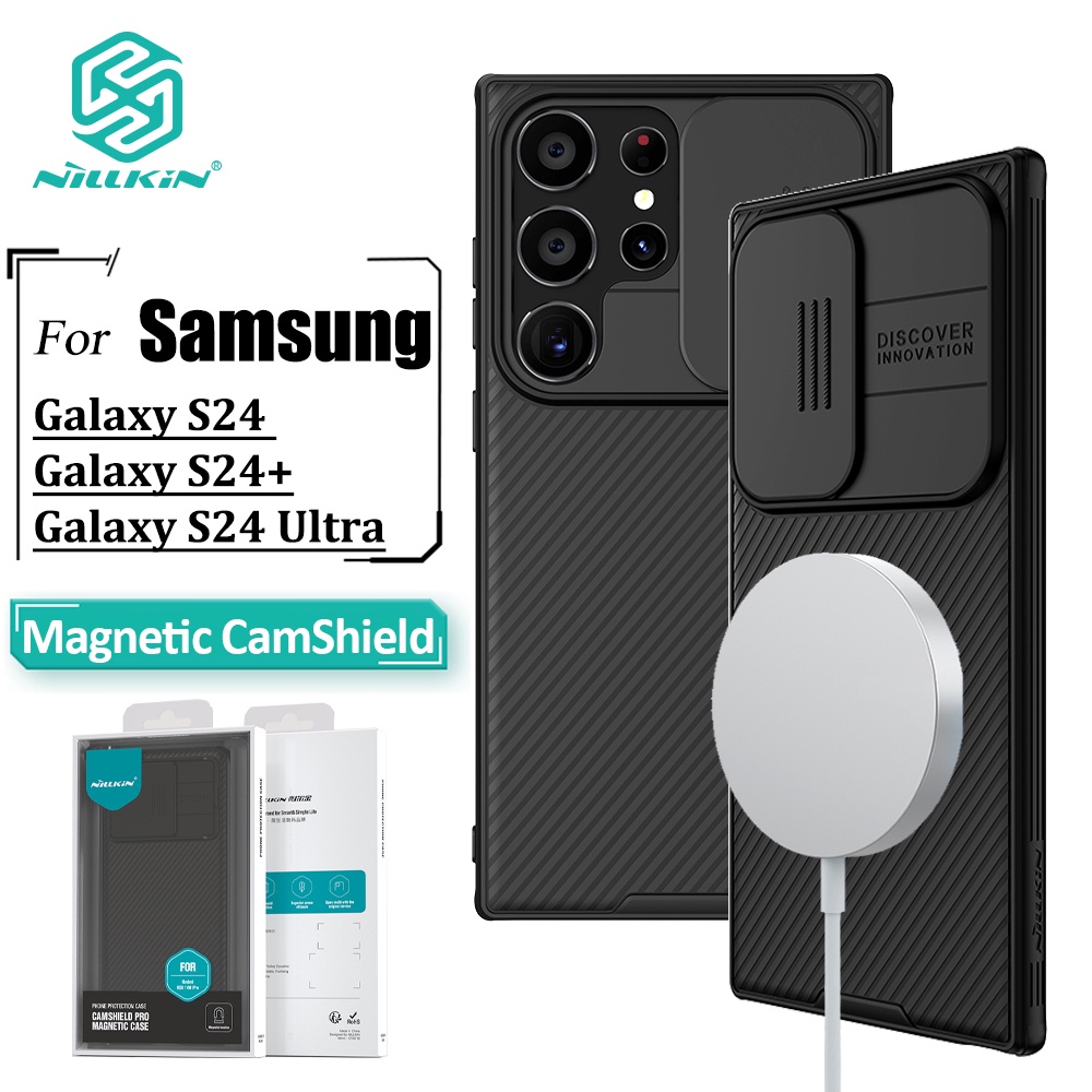 Capa Magnética Nillkin Magnetic CamShield Pro Samsung Galaxy S24 Ultra S24 + S23 S22 Plus ...