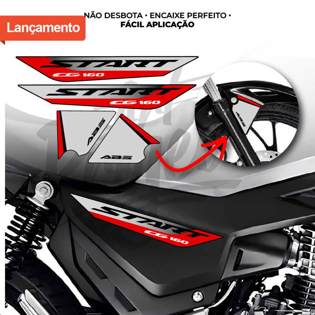 Kit Adesivos/Faixas CG Start 160 2025 - Mod. Titan | Shopee Brasil
