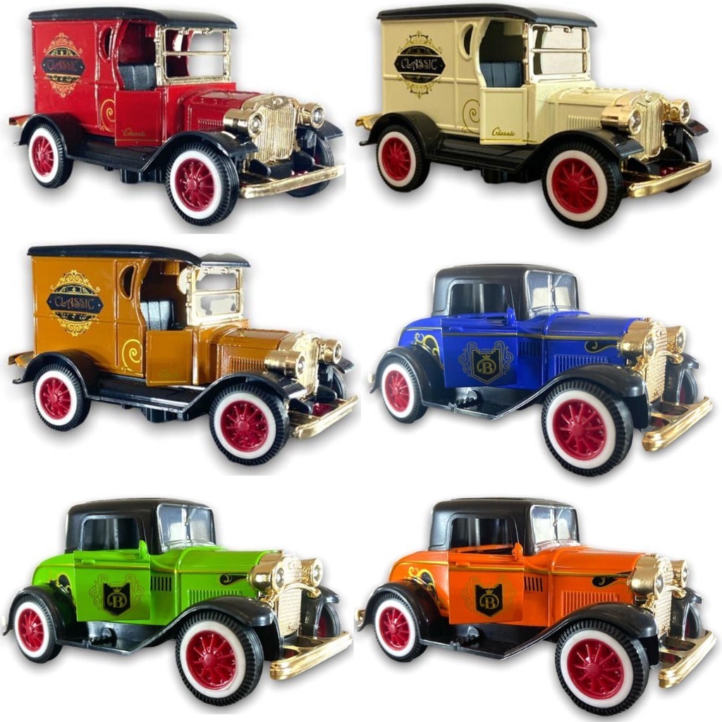 Carrinho Miniatura Antigo Calhambeque Clássicos Abre Portas | Shopee Brasil