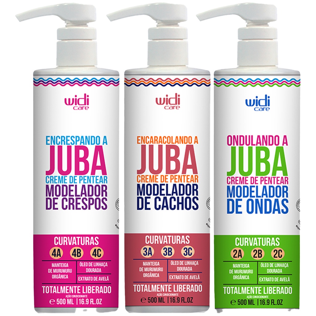 Creme Juba - Ondulando, Encaracolando e Encrespando 500ml Widi Care ...