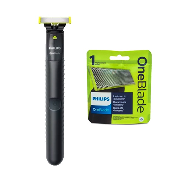 Aparador de Pelos Barbeador Philips One Blade QP1424/10 + 1 Refil á ...
