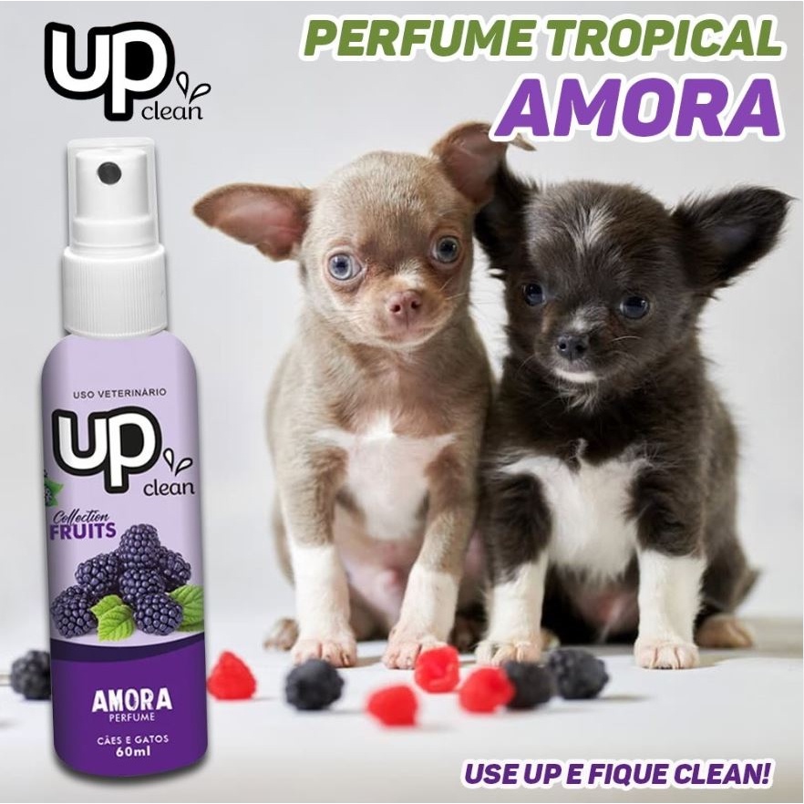 Perfume para Cães e Gatos Tropical Amora UP Clean 60ml | Shopee Brasil