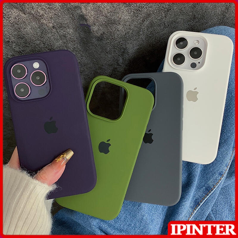 Capa Original De Silicone Líquido Para Telefone iPhone 15 14 13 12 11 ...