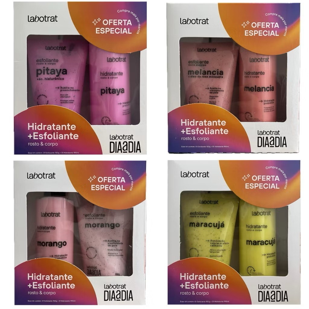 Kit Esfoliante e Hidratante Labotrat Dia a Dia | Shopee Brasil