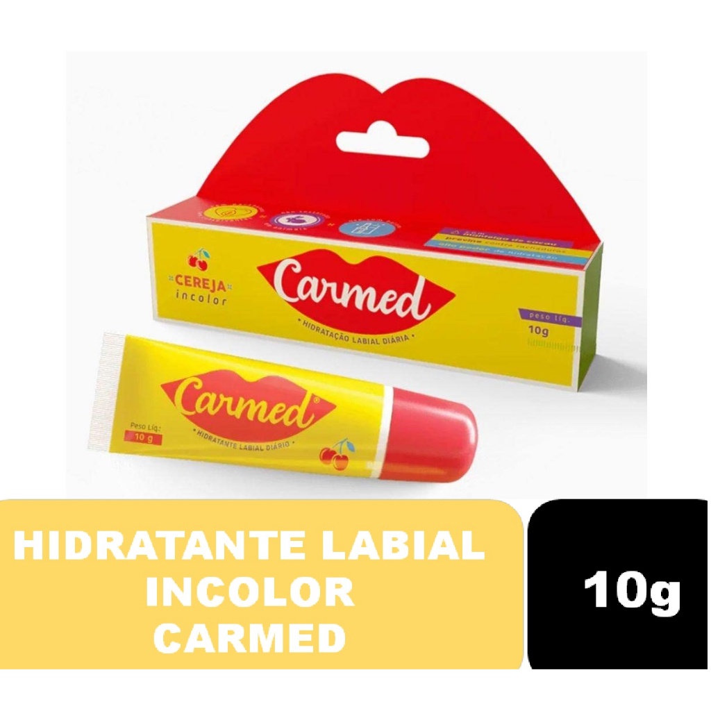 Hidratante Labial Carmed 10g Cereja Refrescante Cimed | Shopee Brasil