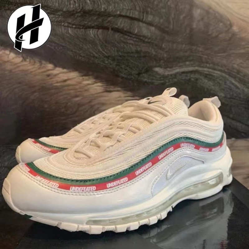 Nike Air Max 97 Und Undefeated Preto Branco Vermelho Verde AJ1986-001 ...