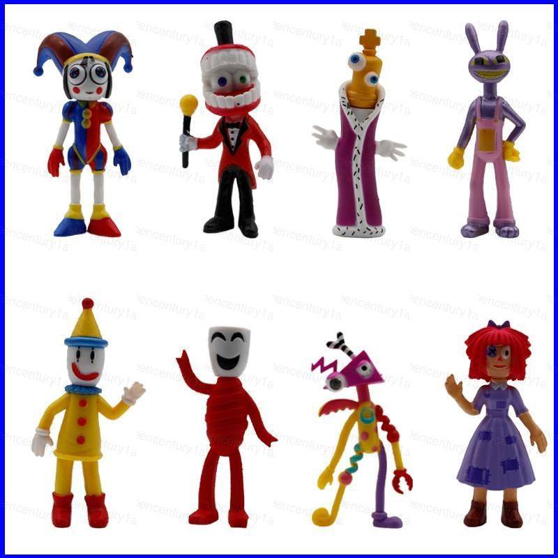 8pcs THE AMAZING DIGITAL CIRCUS Ação Figura Jax Pomni Ragatha Zooble ...