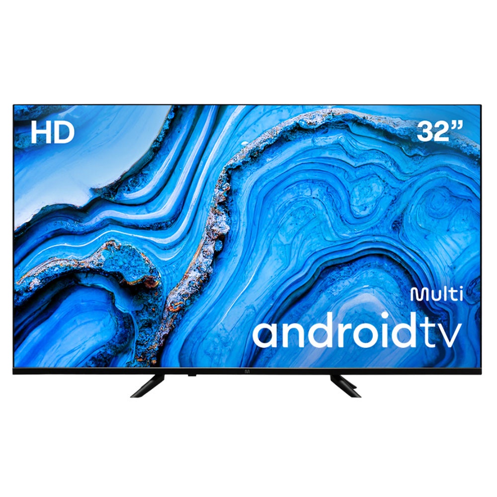 Smart TV TL062M 32 Polegadas Multi HD Android Preto Multilaser | Shopee ...