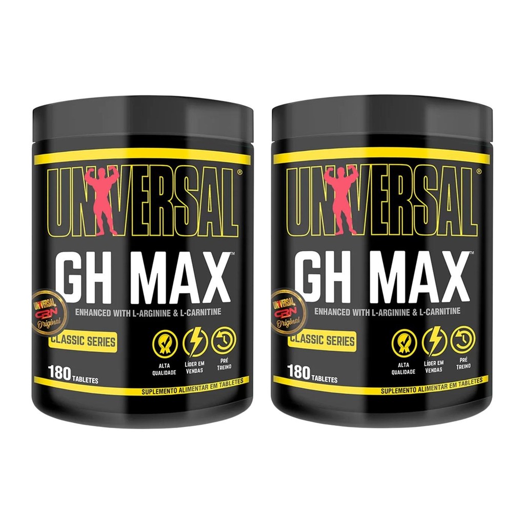 Kit Universal GH Max Nutrition Com 2 Uni De 180 Tabletes Ca | Shopee Brasil