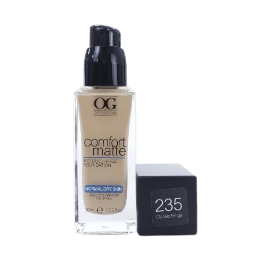 Base Liquida OG Girl Confort Matte Classic Beige Cor 235 - 30ml | Shopee Brasil