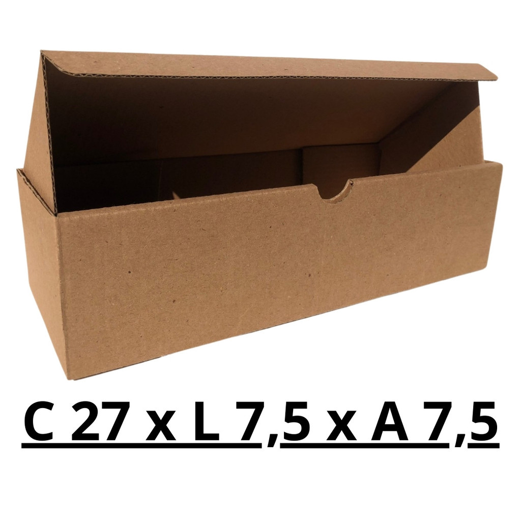 200 Caixas de Papelão 27x7,5x7,5 cm N.04 para Correio Sedex Pac de ...