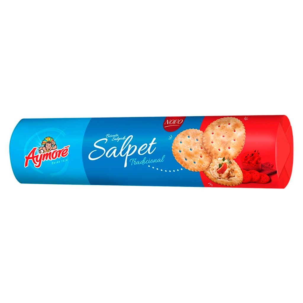 Biscoito Aymoré Salpet Salgado Tradicional 100g | Shopee Brasil