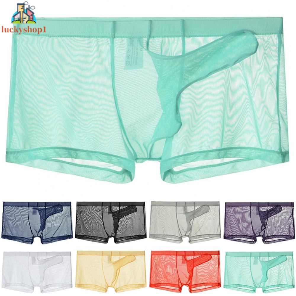 Boxer Briefs Cuecas De Roupa Interior Masculina Transparentes Sem ...