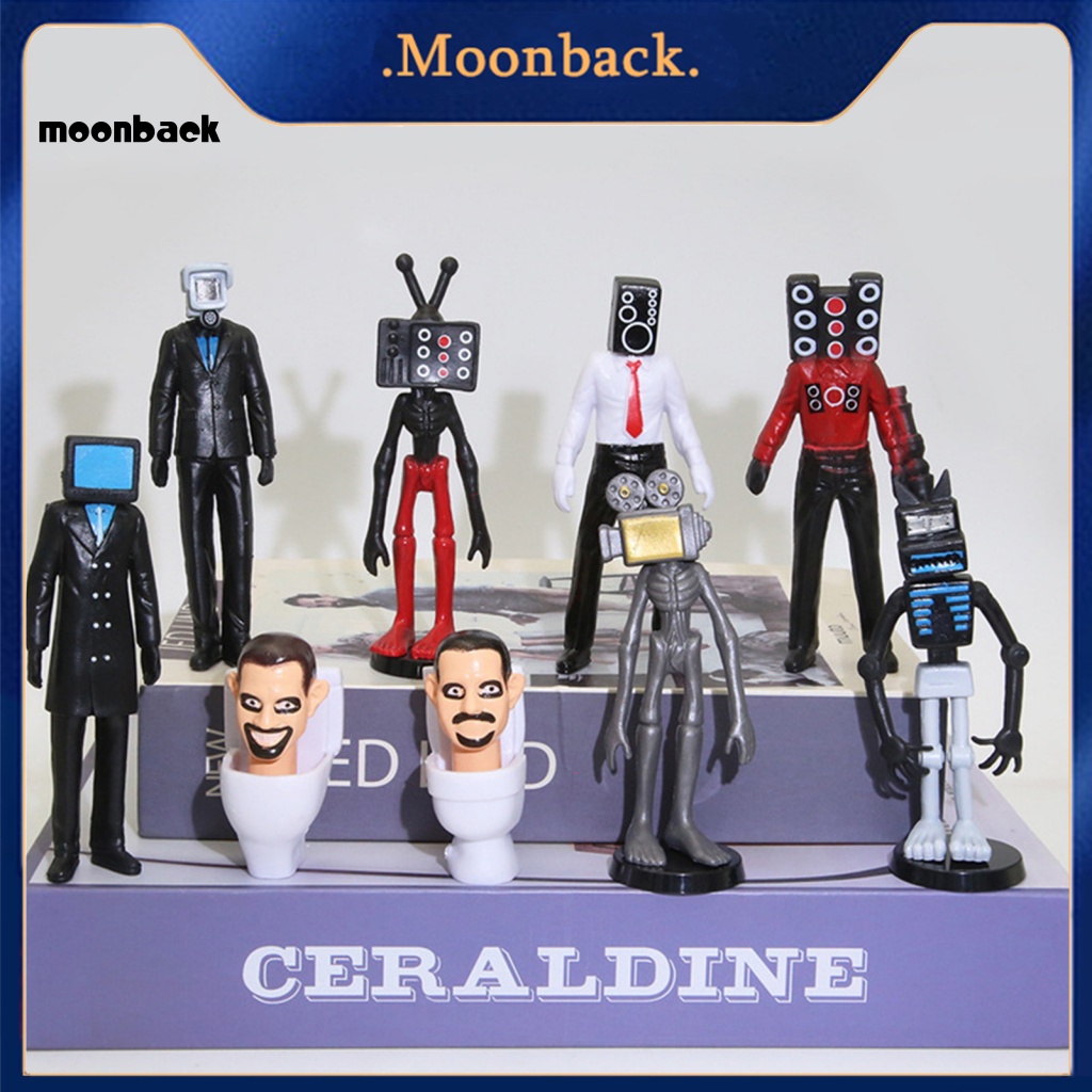High-quality Pvc Toy Figure for Horror Game Fans Skibidi Toilet Man Set ...