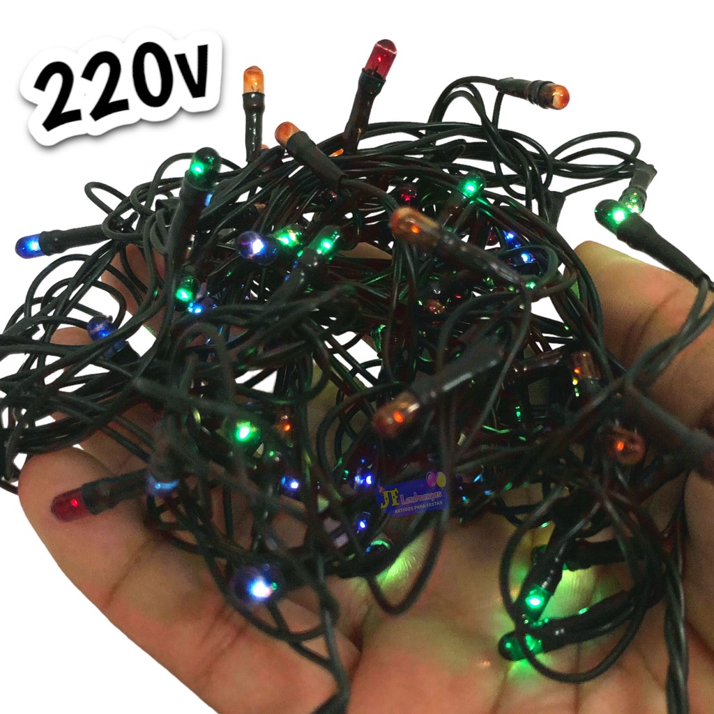 Mini Pisca Pisca Colorido Led 4m 220v C/100 Lâmpadas | Shopee Brasil