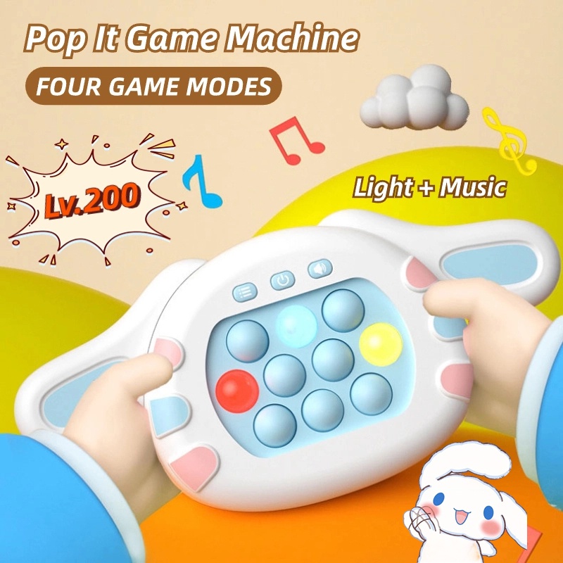Sanrio Quick Push Bubble Fidget Toy Kuromi Cinnamoroll Whack Mole ...
