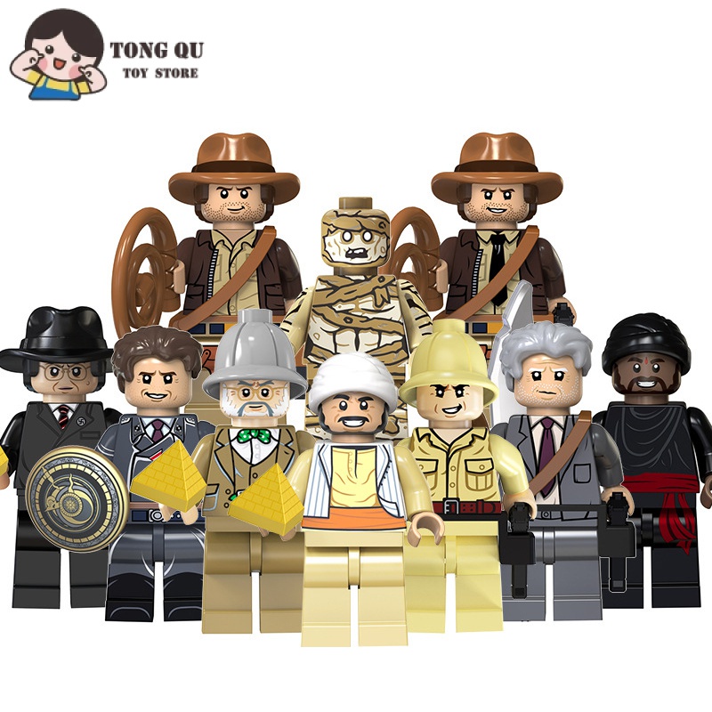 Minifiguras de Filmes Indiana Jones Building Block Doll Modelo Boneca ...