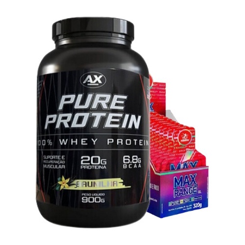 Whey Protein Ax Nutrition 2w 900g + Carbo Max Range | Shopee Brasil