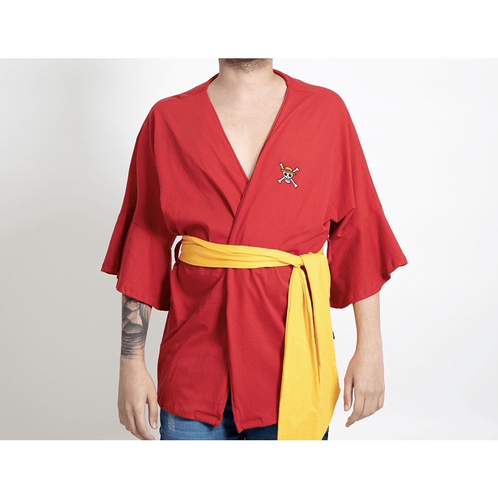 Manto Capa - One Piece Luffy Cosplay | Shopee Brasil