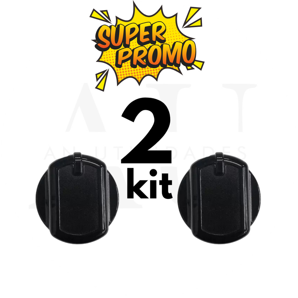 Kit 2un Botões Manipulo Para Fogão Dako Supreme Glass Atlas | Shopee Brasil
