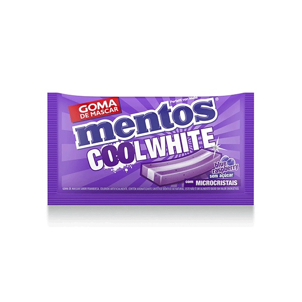 Mentos Cool White Blue Raspberry 8.5g | Shopee Brasil
