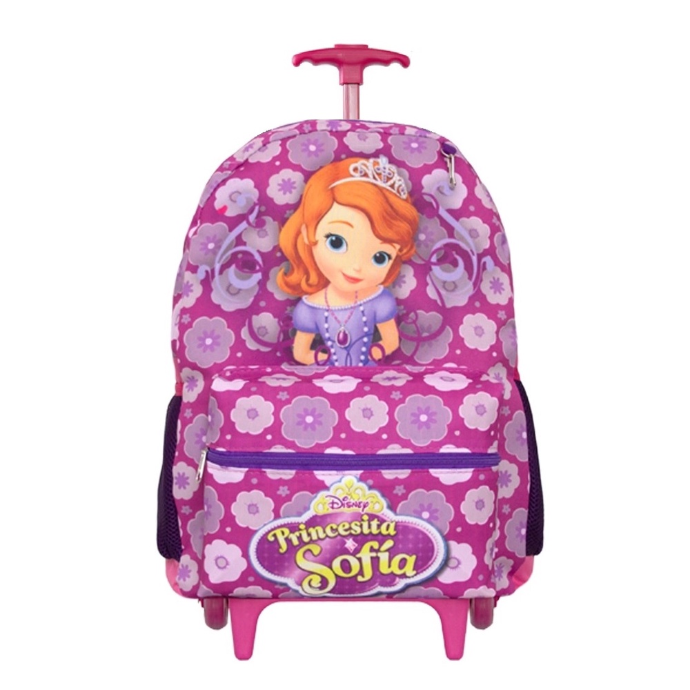 Mochila Princesa Sofia Escolar Infantil com Rodinhas | Shopee Brasil