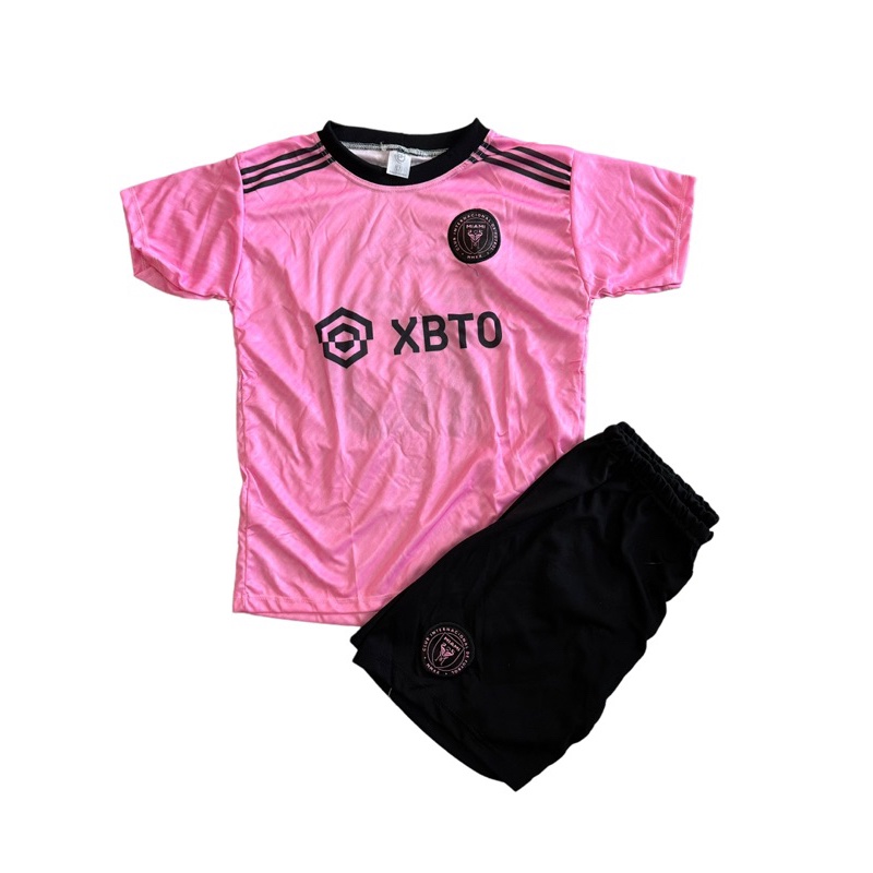 Conjunto infantil de futebol Messi Miami uniforme criança inter rosa ou ...