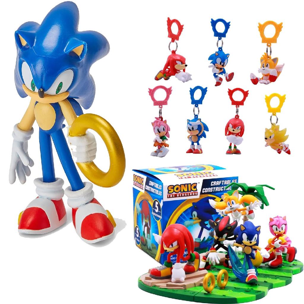 Kit Sonic: Boneco Sonic + Chaveiro + Mini Figura - DC Toys | Shopee Brasil