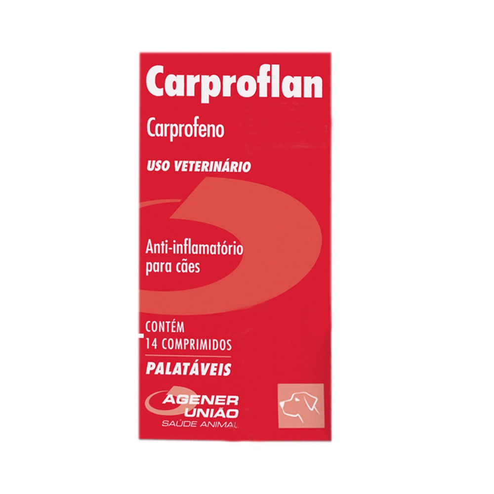 Carproflan Carprofeno para Cães C/ 14 Comprimidos - 100mg | Shopee Brasil