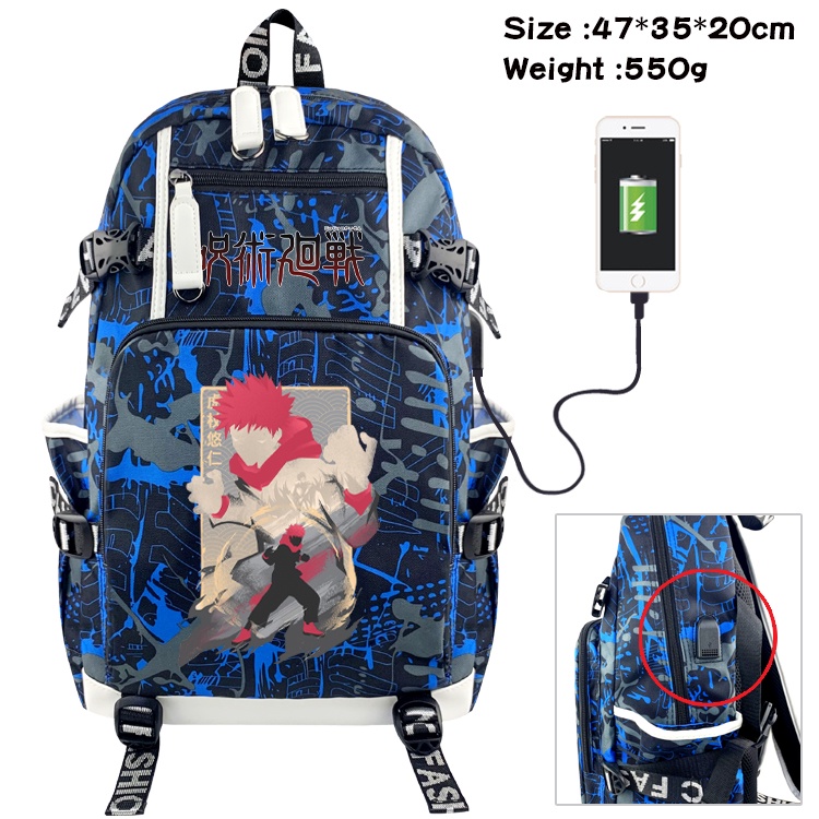 Jujutsu Kaisen Satoru Gojo Ryomen Sukuna Cartoon Interface USB Mochila ...