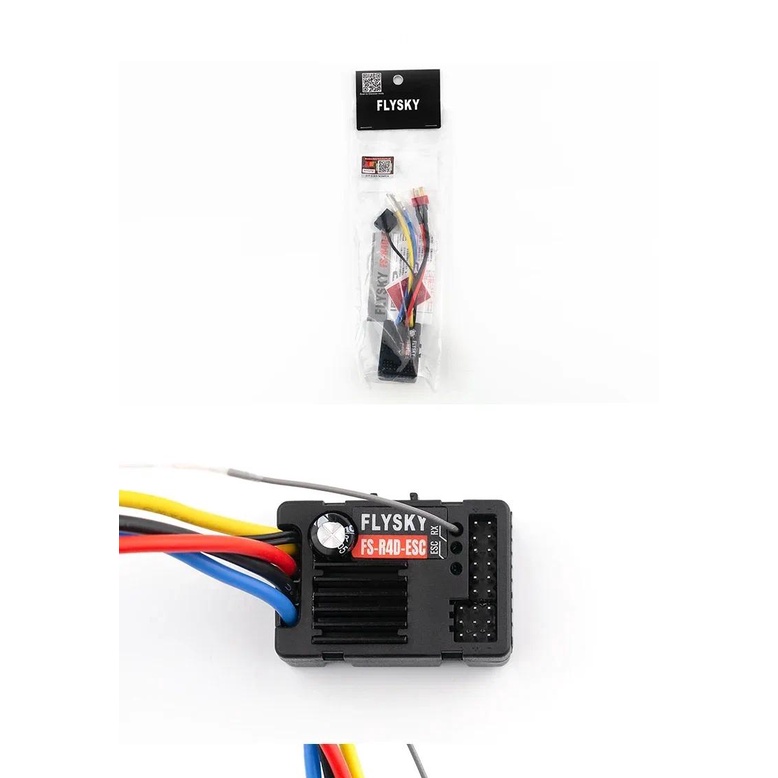 FLYSKY FS-R4D-ESC Velocidade LED Controle 2-em-1 Two-Way 2.4G 4CH ANT ...