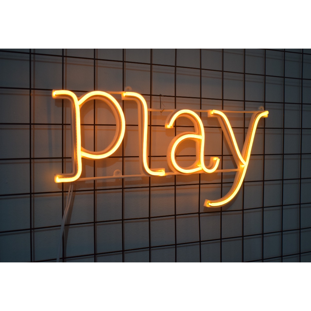 Luminária Led neon - Play | Shopee Brasil