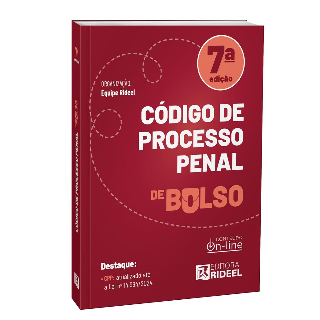 Código de Processo Penal - CPP de bolso - 2025 Rideel | Shopee Brasil