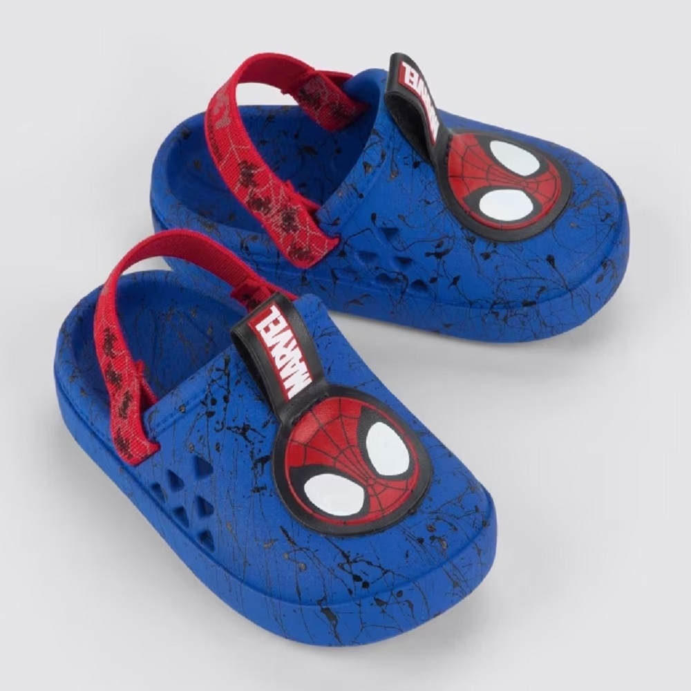 Babuche Infantil Homem Aranha Baby Marvel Round Grendene Kids Azul ...