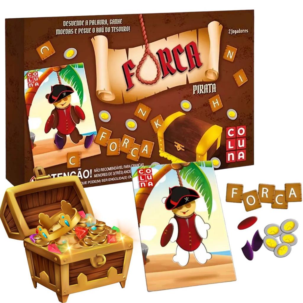 Jogo da Forca Pirata Brinquedo Infantil de Tabuleiro | Shopee Brasil