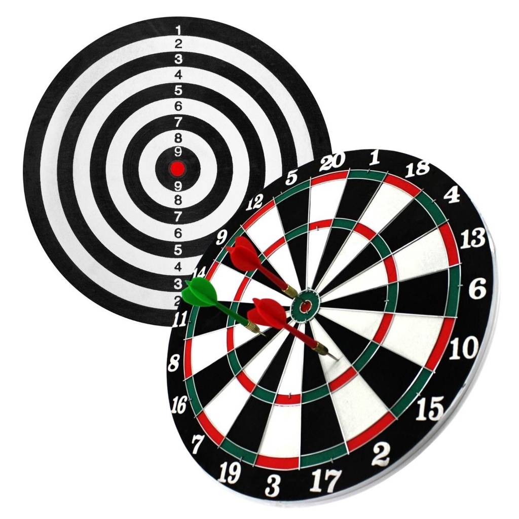Jogo de Dardos Tiro ao Alvo com Tabuleiro Dupla Face Profissional 42 cm ...