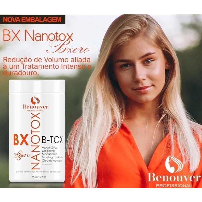 Bx Nanotox Benouver Selagem S/ Formol Pote Botox Capilar 1kg | Shopee Brasil