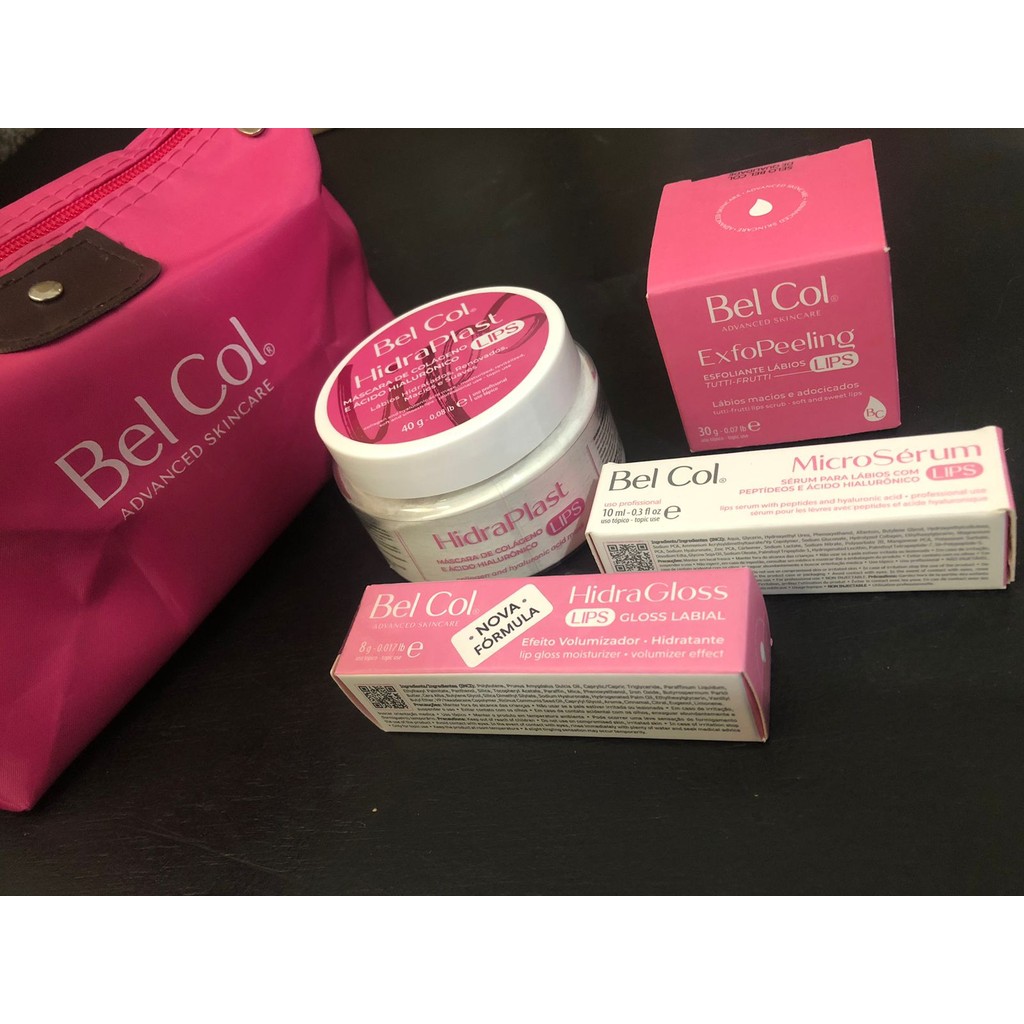 Bel Col Kit Hidra Lips Tratamento Labial Hidragloss | Shopee Brasil