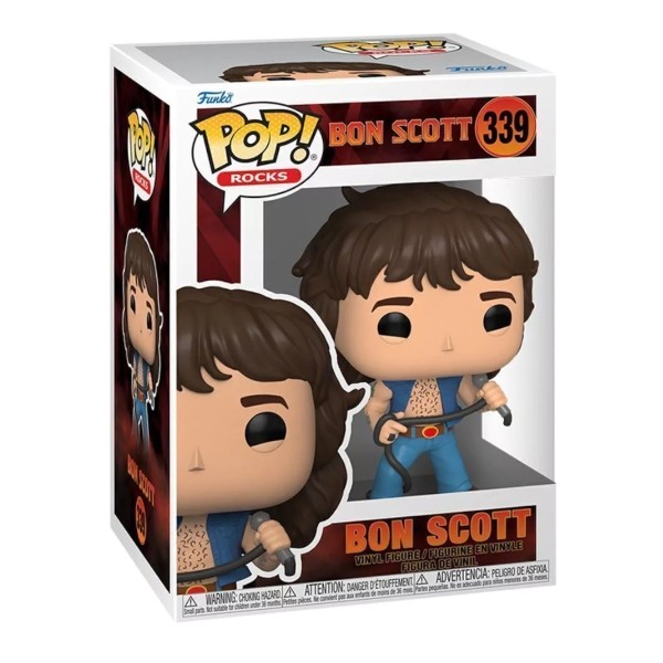Funko Pop Rocks Ac Dc Bon Scott 339 Novo Original | Shopee Brasil