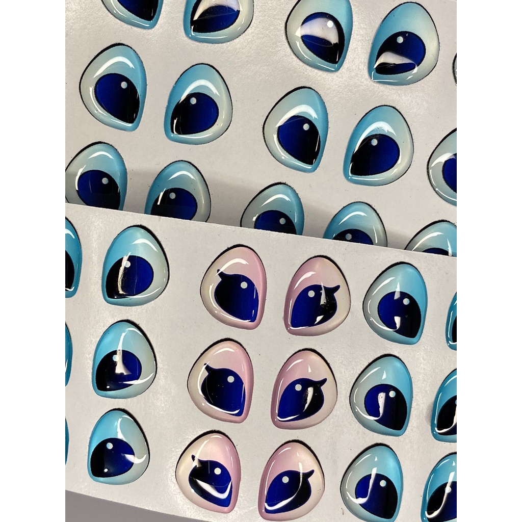 OLHO ADESIVO resinado Stitch e Angel aplique de biscuit | Shopee Brasil