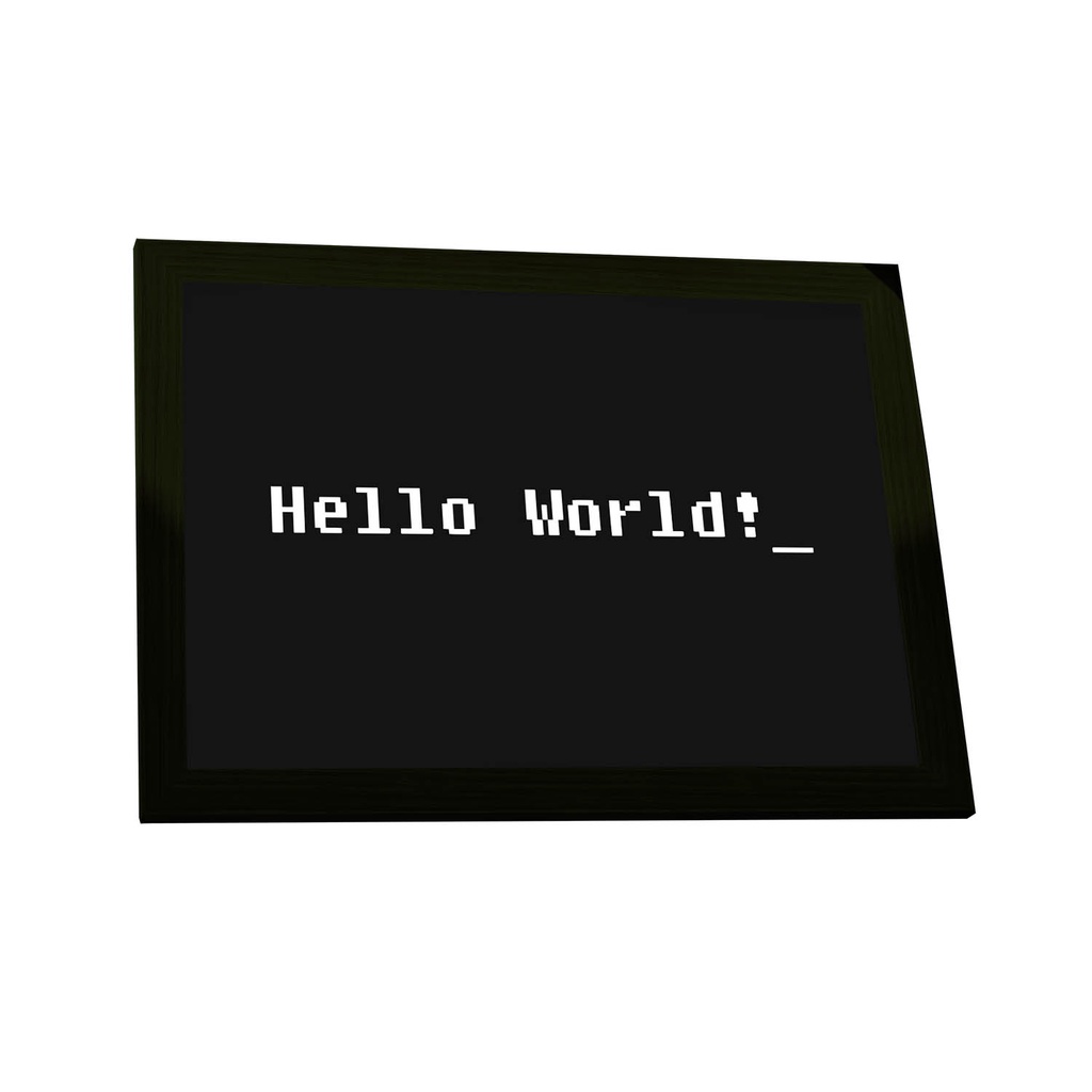 Quadro Decorativo A4 Hello World Programador Programação | Shopee Brasil