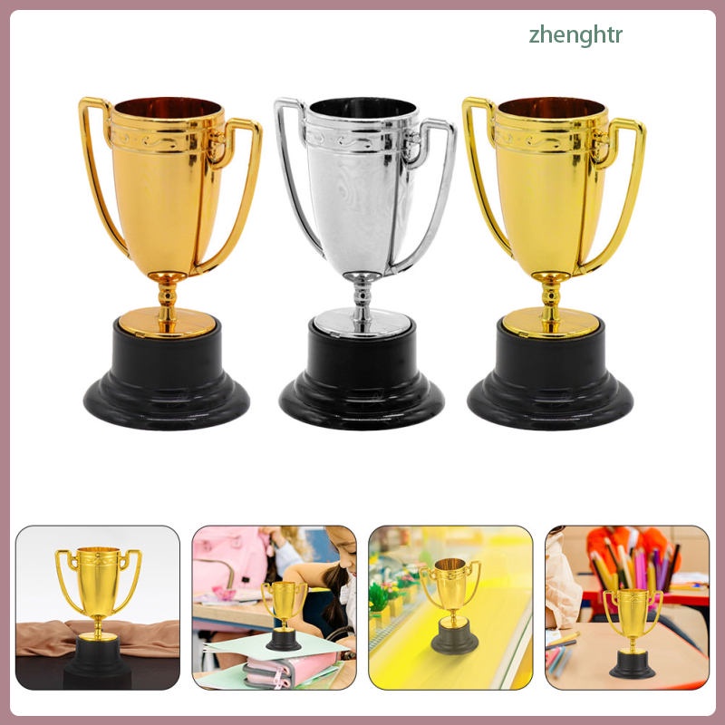 3 Pcs Troféu De Futebol Kids Toy Game Awards Festa Equipe Plástico ...