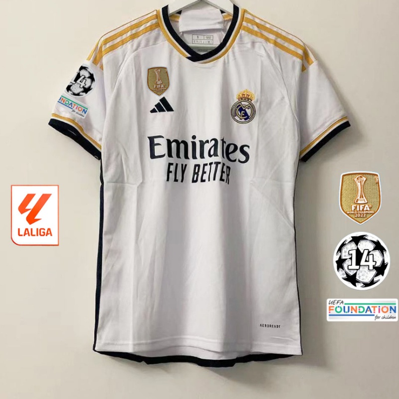 Os Fãs Emitem 23/24 Real Madrid Home football jersey S-4XL 、 Can ...